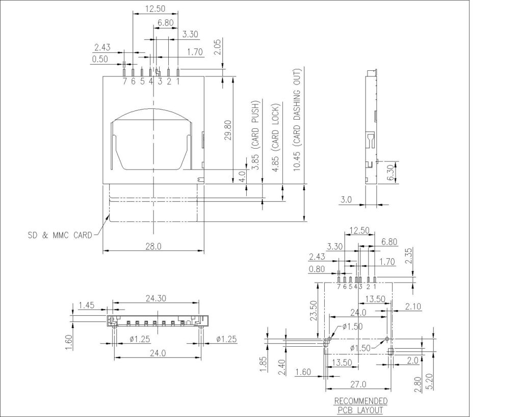1.0mm Pitch Pin Header Double Row Straight (P9143-XXX66-1) – Protectron