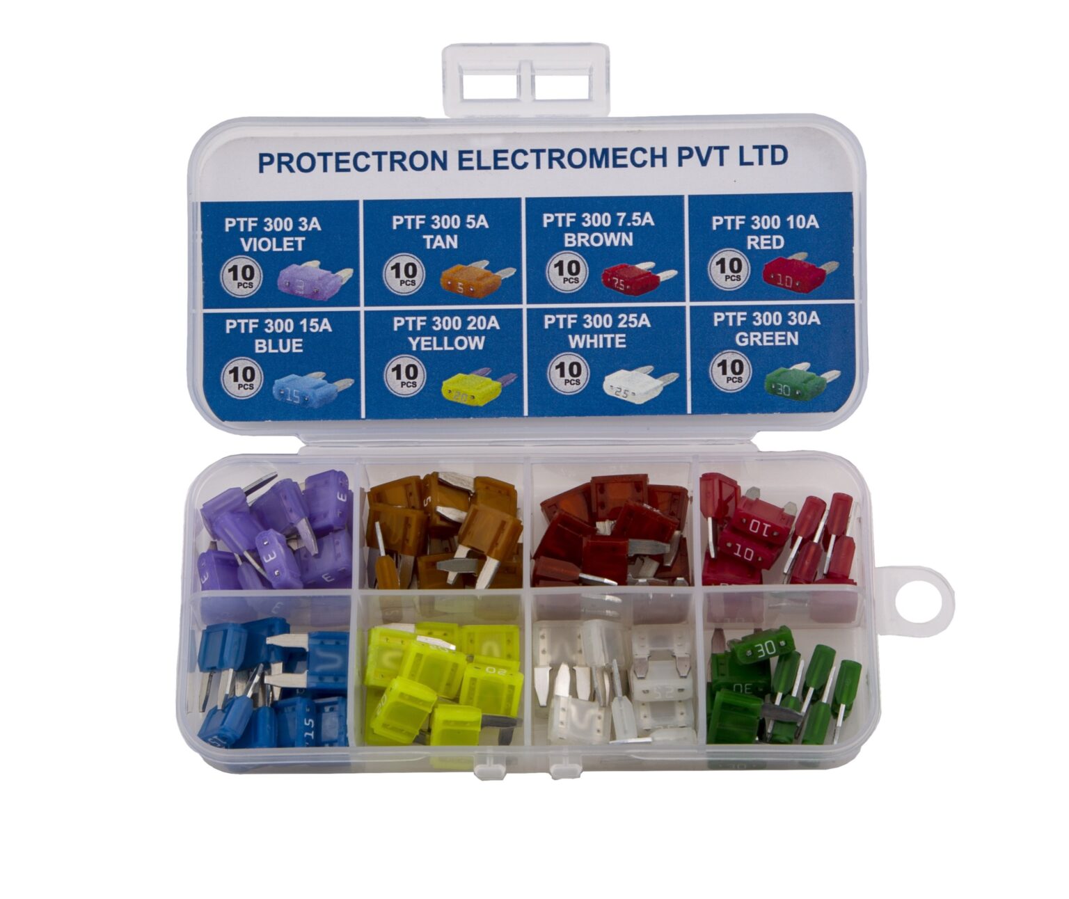 Box pack for mini blade fuse(00221300-01) – Protectron